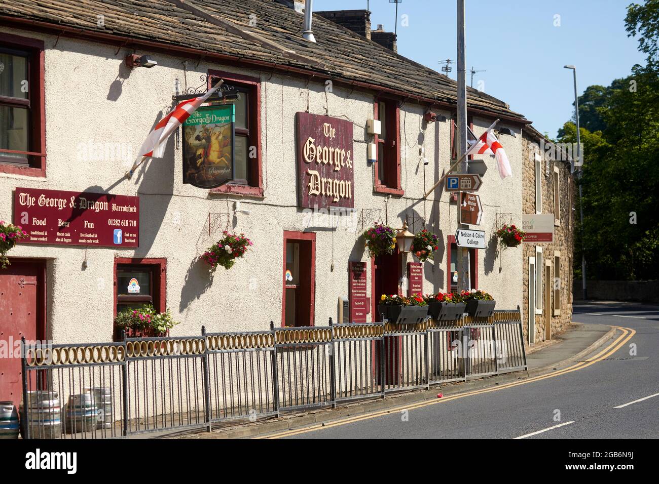Barrowford village civil parish Pendle district of Lancashire, England ...