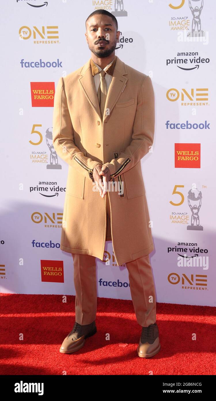 Hollywood - CA - 03/30/2019 50th NAACP Image Awards -PICTURED: Michael B Jordan Sara De Boer ...