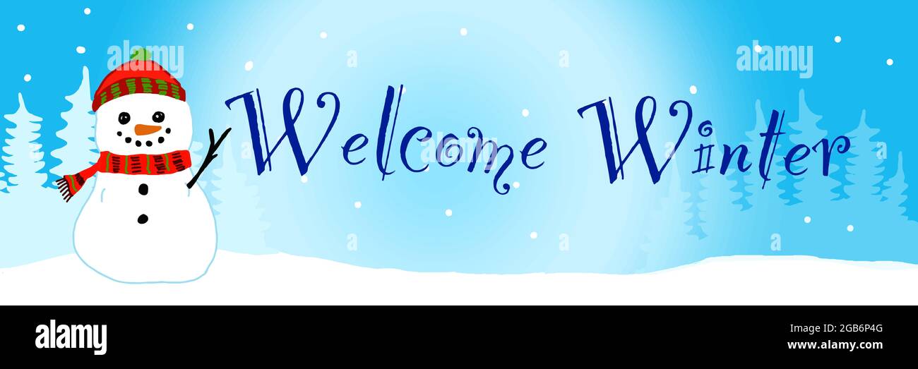 snowy background textures 'welcome winter ' and snowman illustration ...