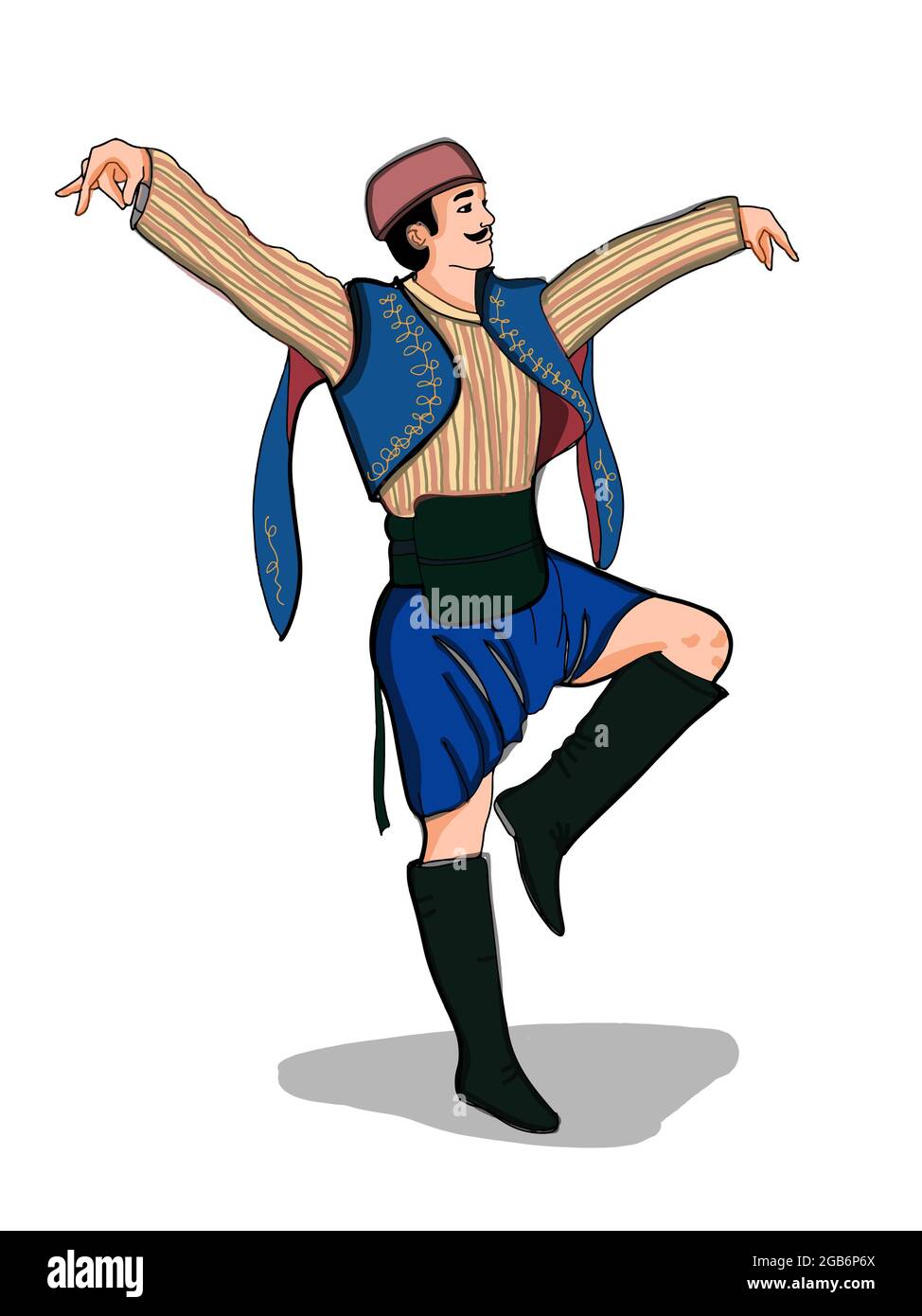 turkish , traditional, efe clothes with man ,black white colors Stock ...