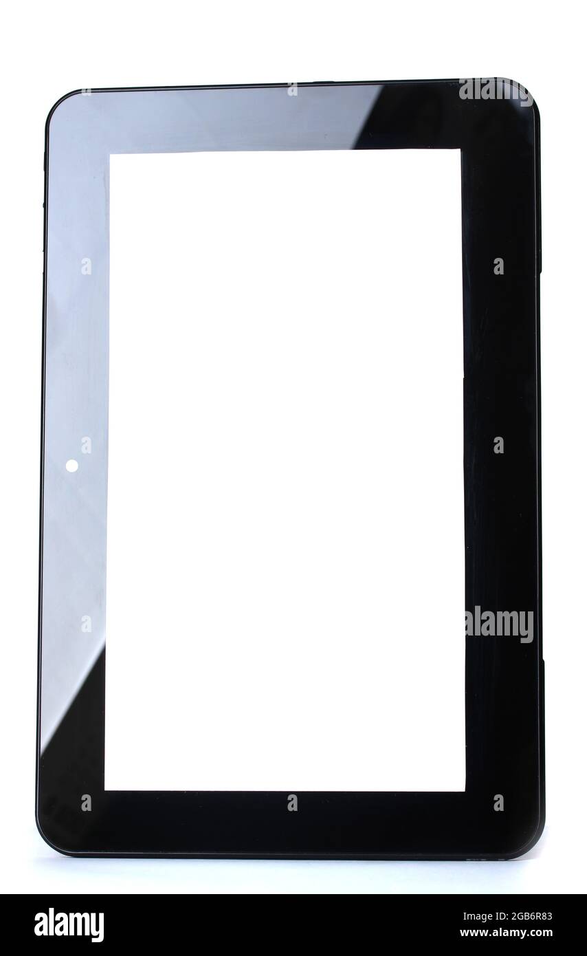 Tablet isolated on white Stock Photo - Alamy