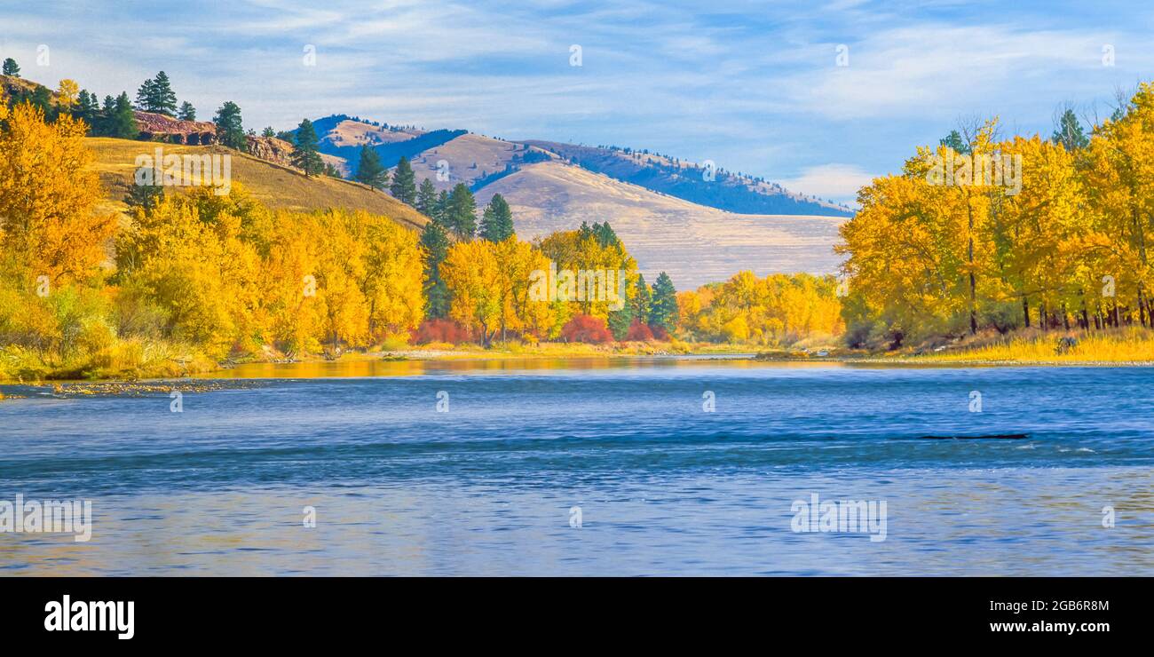 Bitterroot mountains panorama hi-res stock photography and images - Alamy
