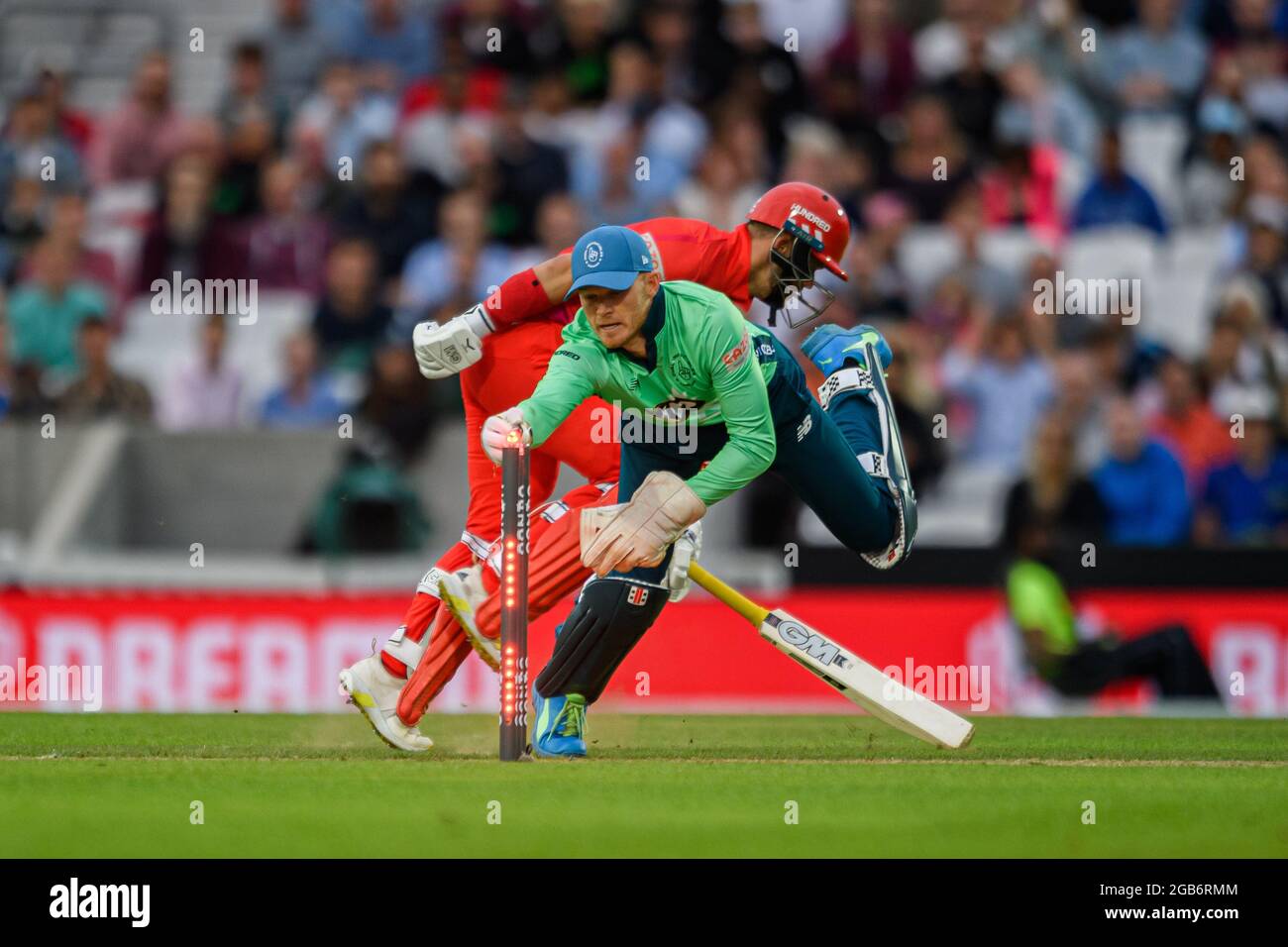 LONDON, UNITED KINGDOM. 02th Aug, 2021. Sam Billings of Oval ...