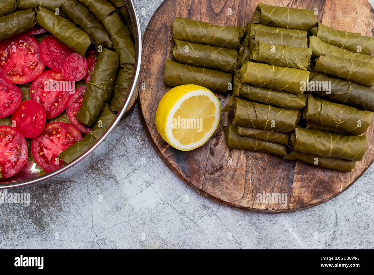 Stuffed vine leaves hi-res stock photography and images - Alamy