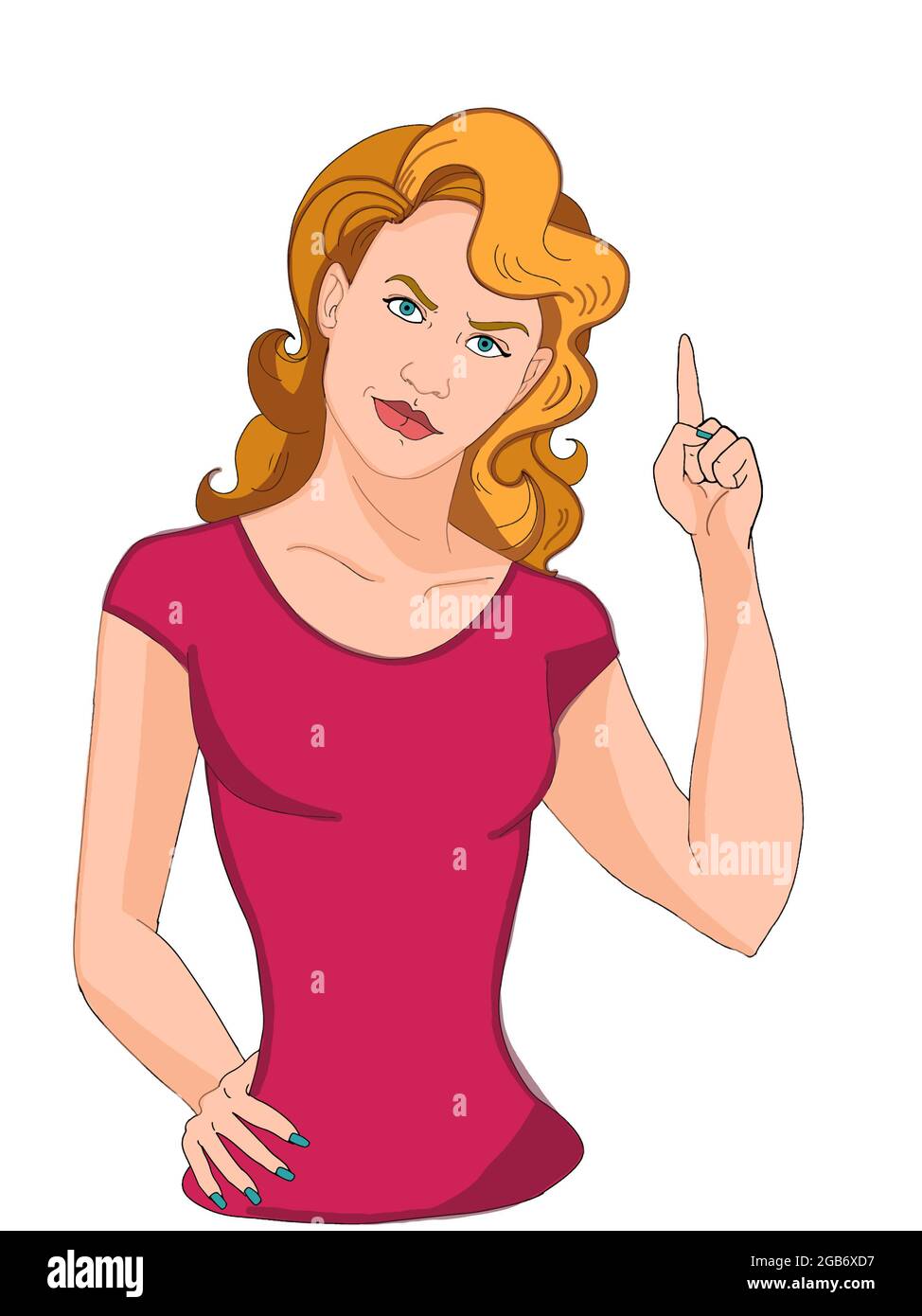 1960s girl drawing Cut Out Stock Images & Pictures - Alamy