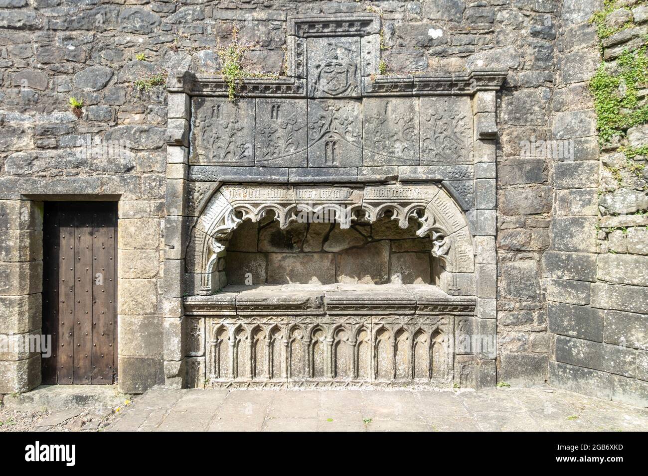 The late Gothic monumental tomb of John, Lord Sempill with the ...
