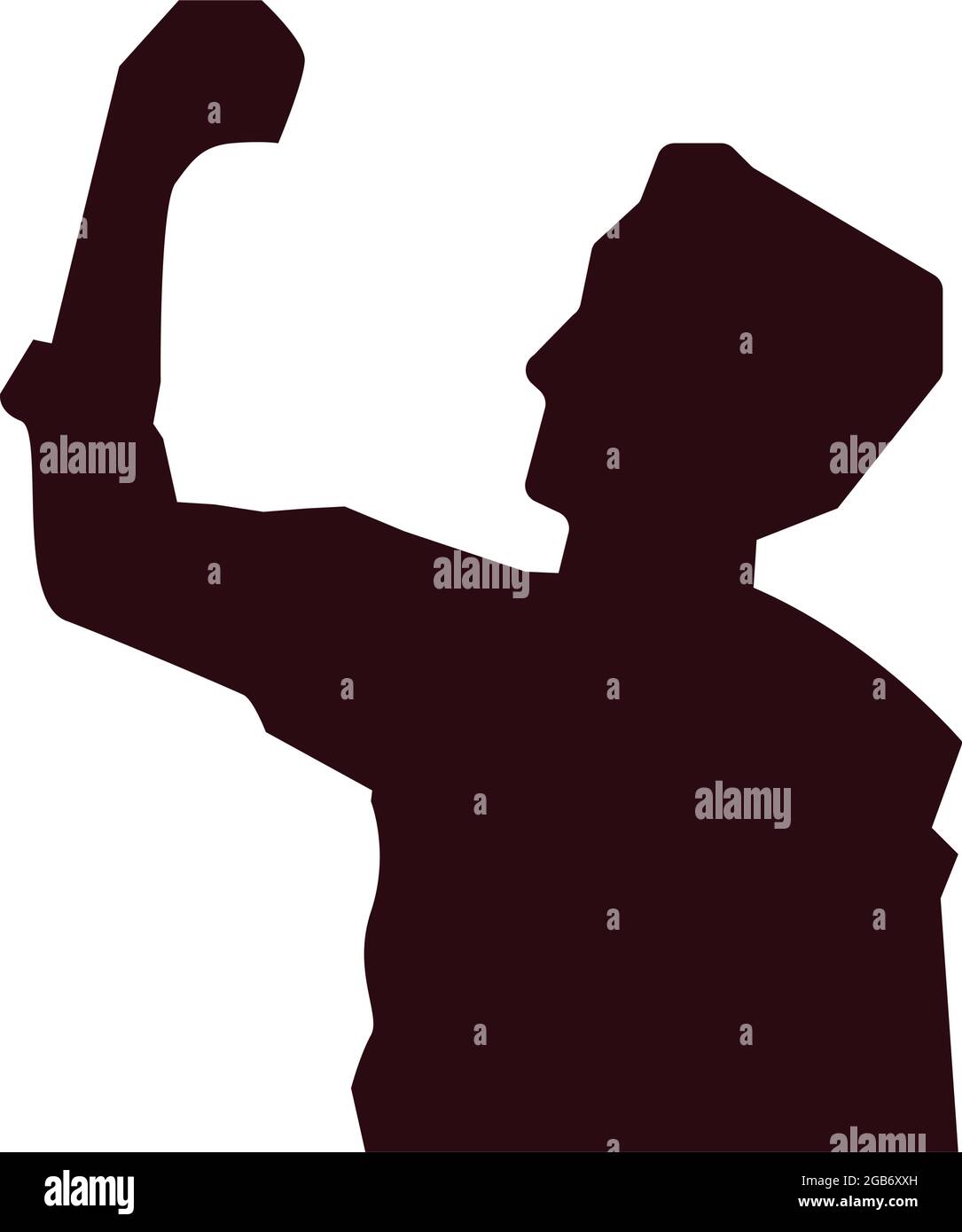 fighter with clenched hand Stock Vector Image & Art - Alamy