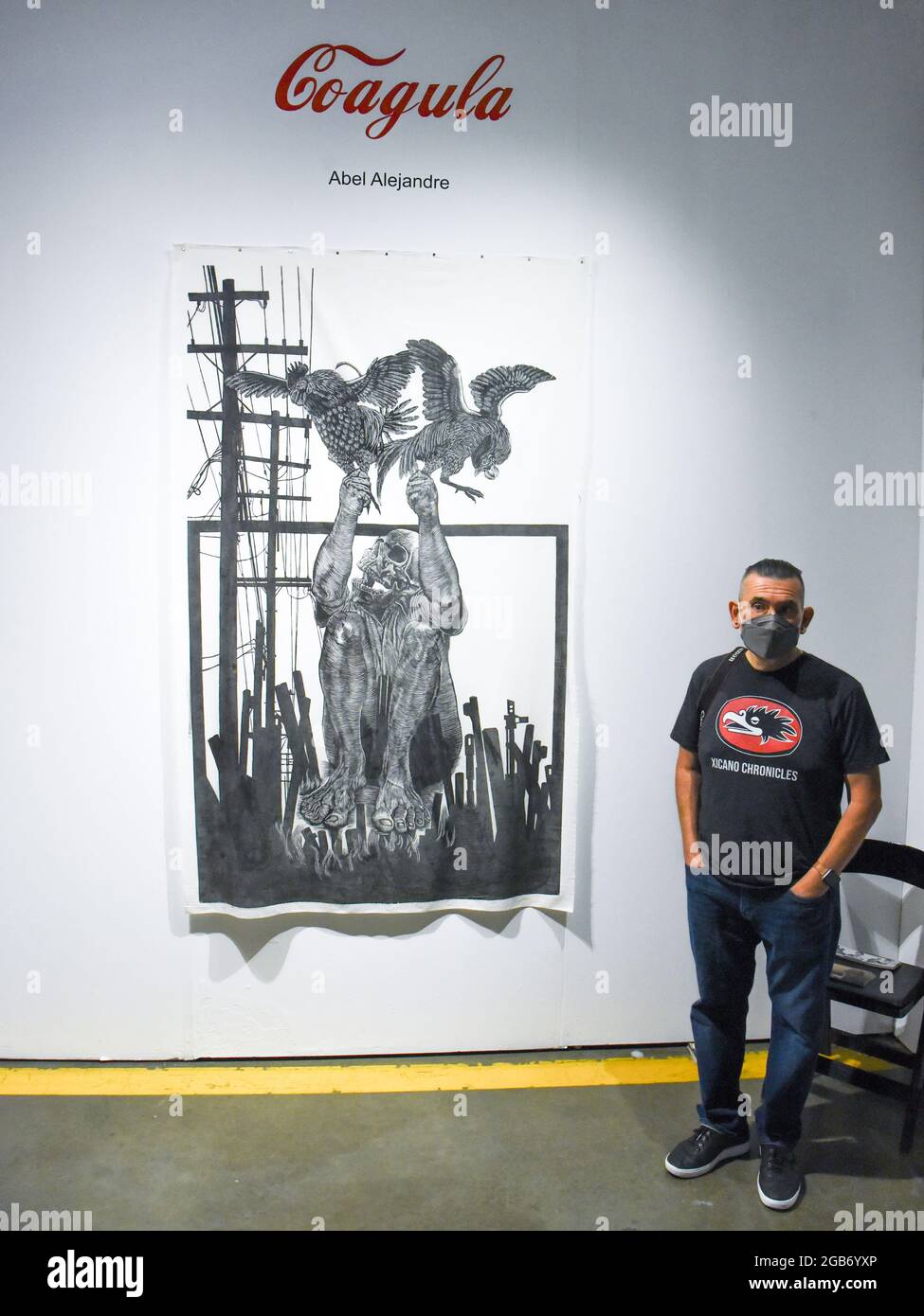 August 1, 2021, Los Angeles, California, USA: Abel Alejandre of Coagula ...