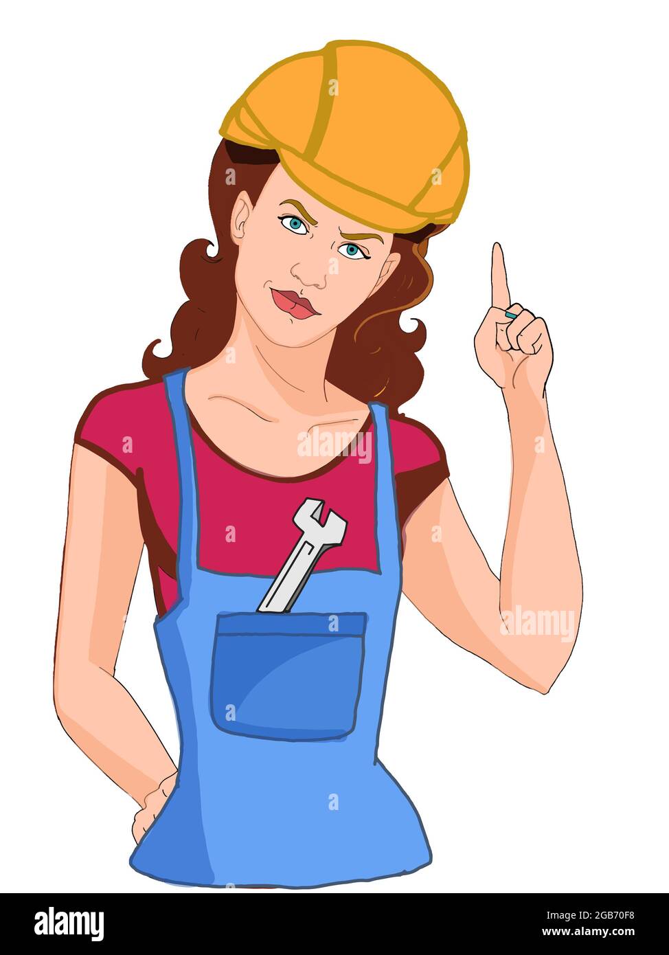 Repair worker cartoon Cut Out Stock Images & Pictures - Alamy