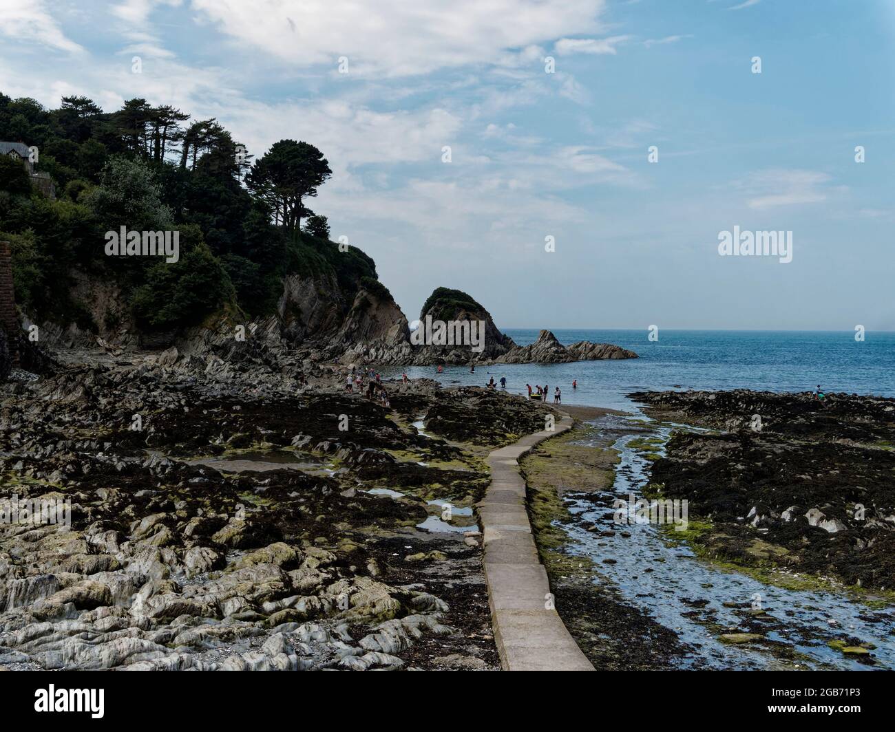 Lee bay beach devon hi-res stock photography and images - Alamy