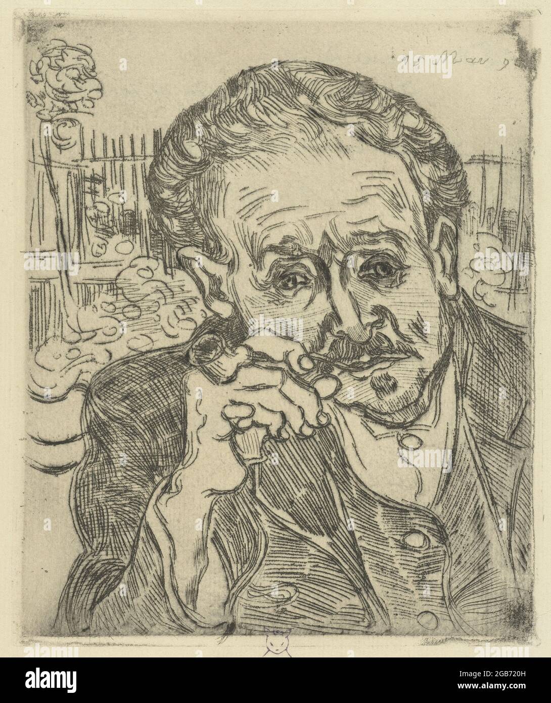 Portrait of dr gachet 1890 vincent van gogh hi-res stock photography ...