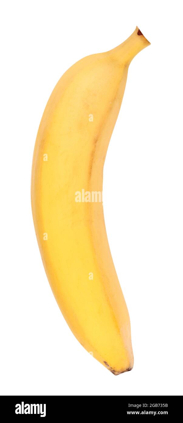 Yellow Banana Isolated Stock Photo - Alamy