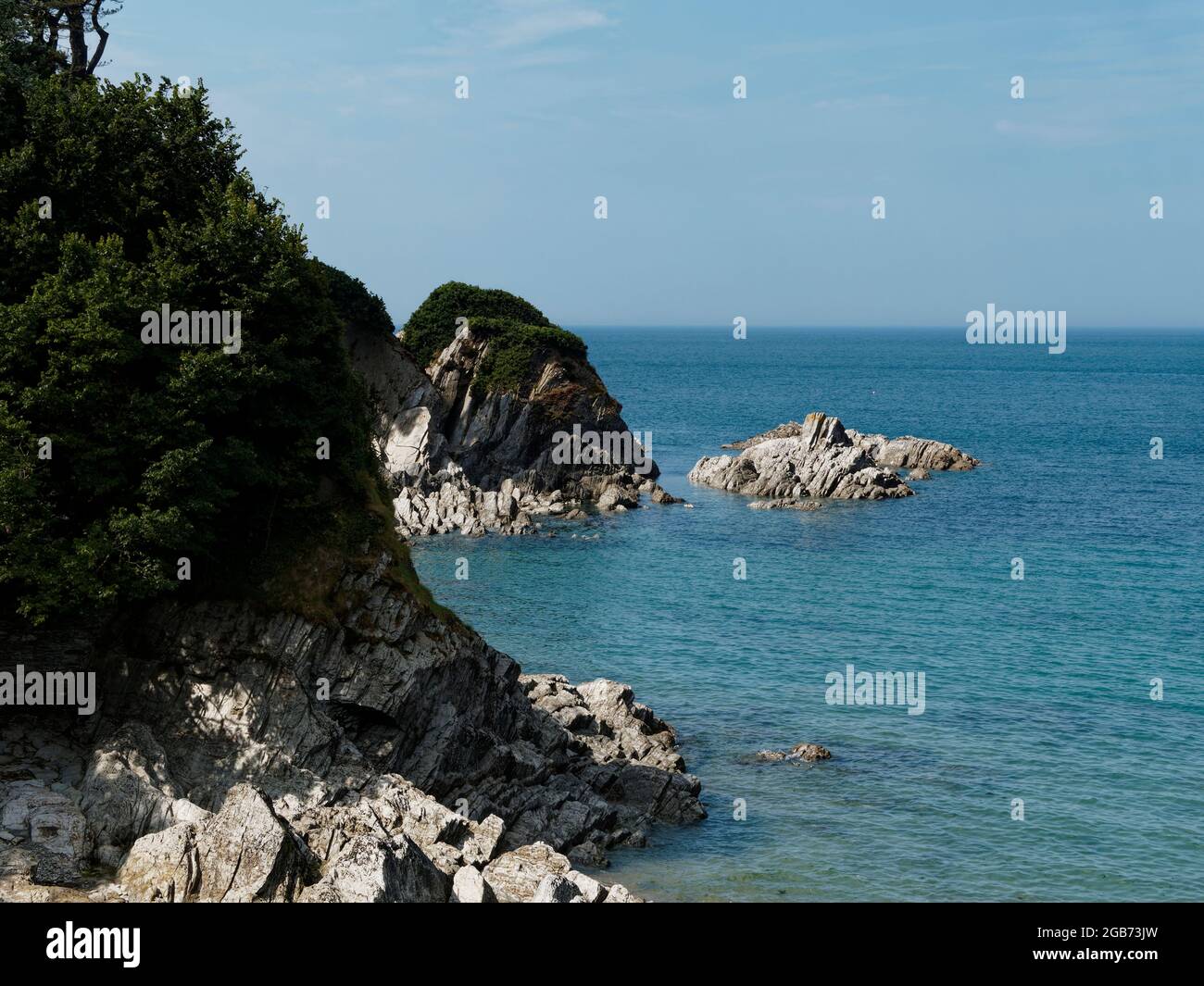 Lee Bay , North Devon, UK Stock Photo - Alamy