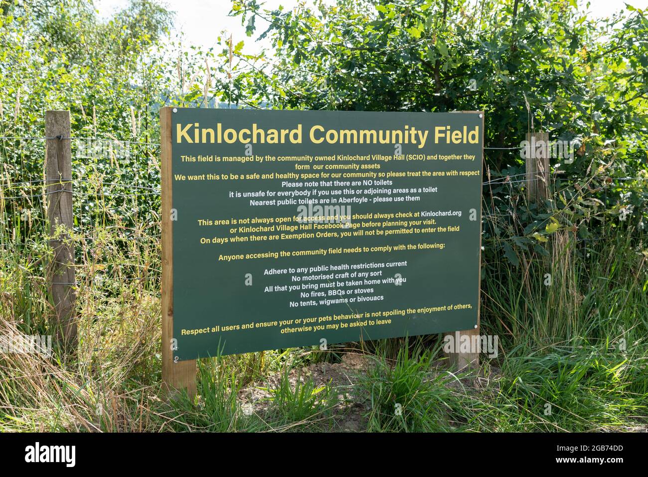 Kinlochard community field hi-res stock photography and images - Alamy