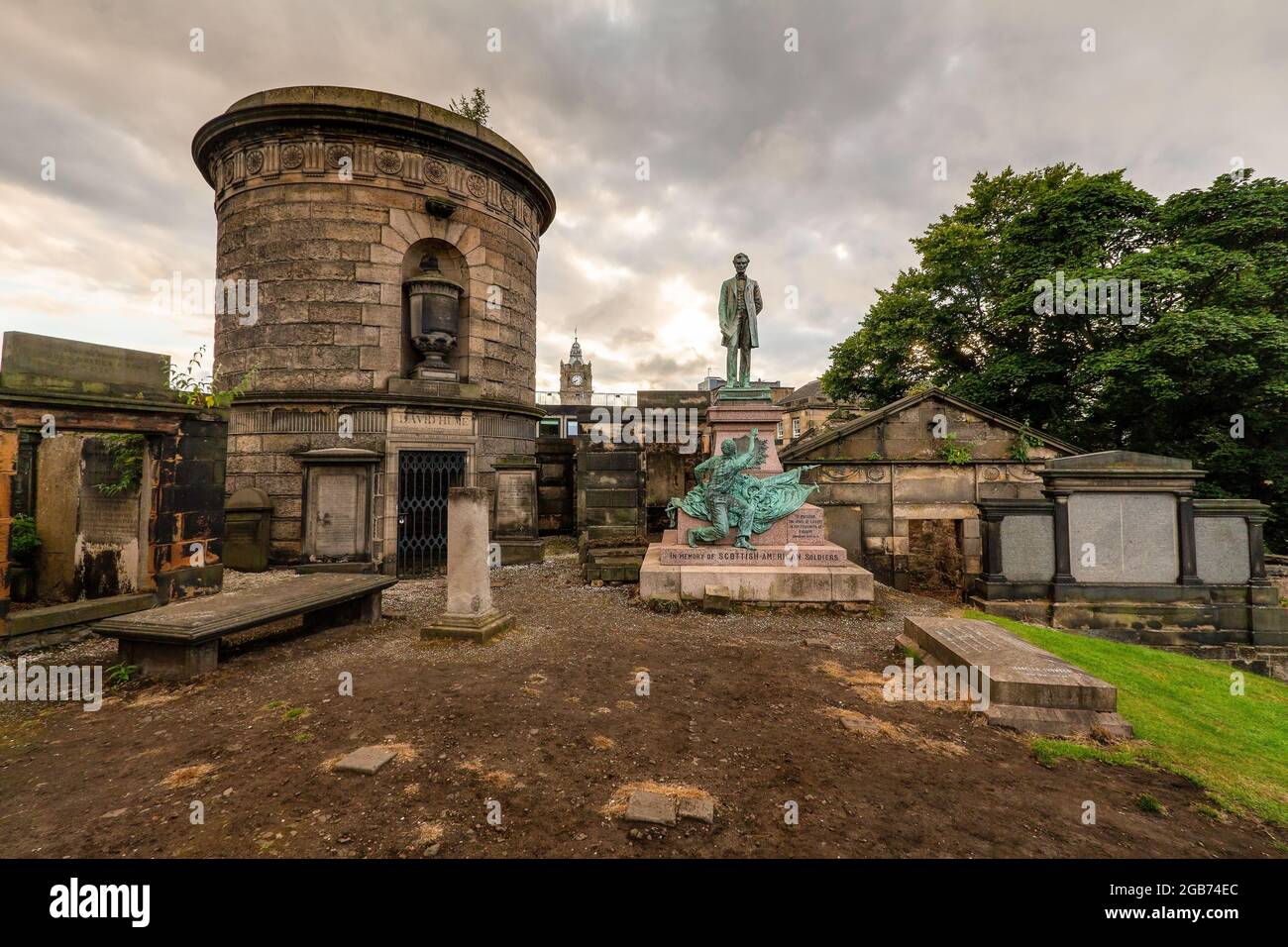 Old Calton Graveyard was opened in 1718 and is a resting place for a ...