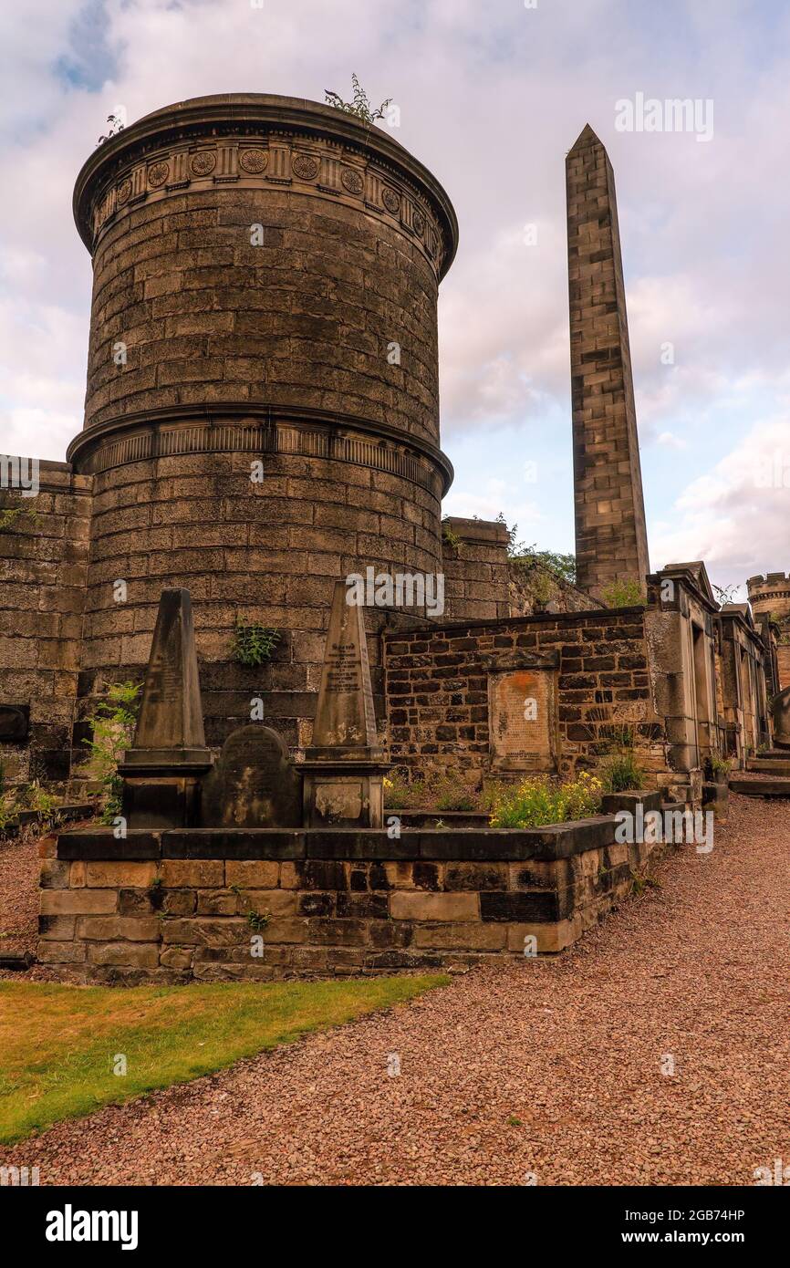 Old Calton Graveyard was opened in 1718 and is a resting place for a ...