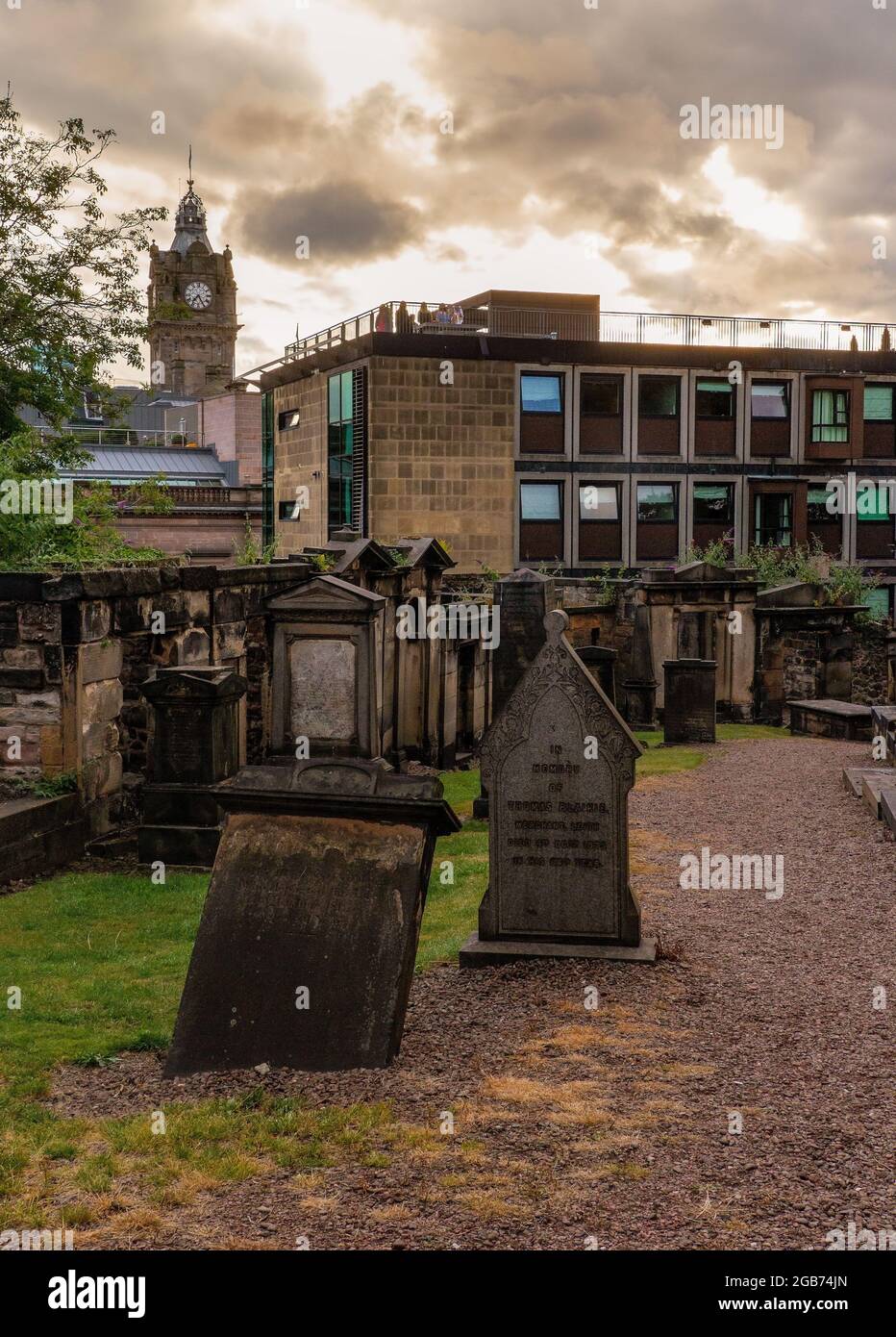 Old Calton Graveyard was opened in 1718 and is a resting place for a ...