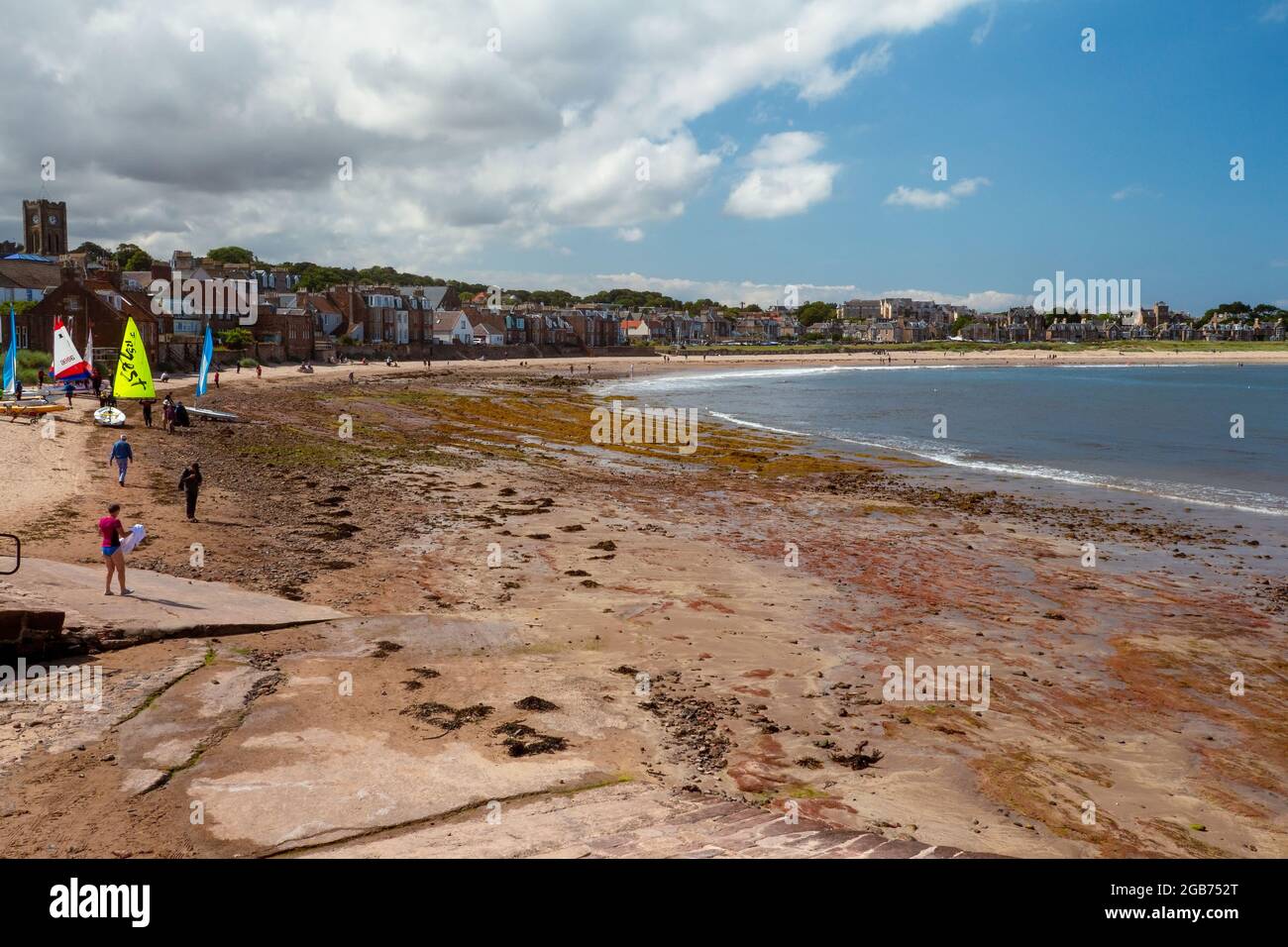 The Coastline of the historic town of North Berwick, East Lothian ...