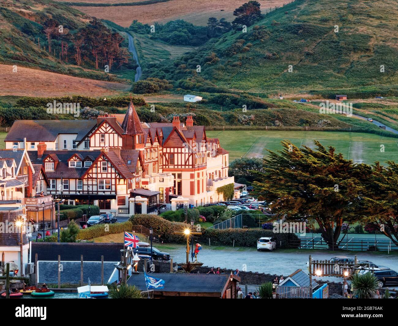 Woolacombe seaside resort beach hi-res stock photography and images - Alamy