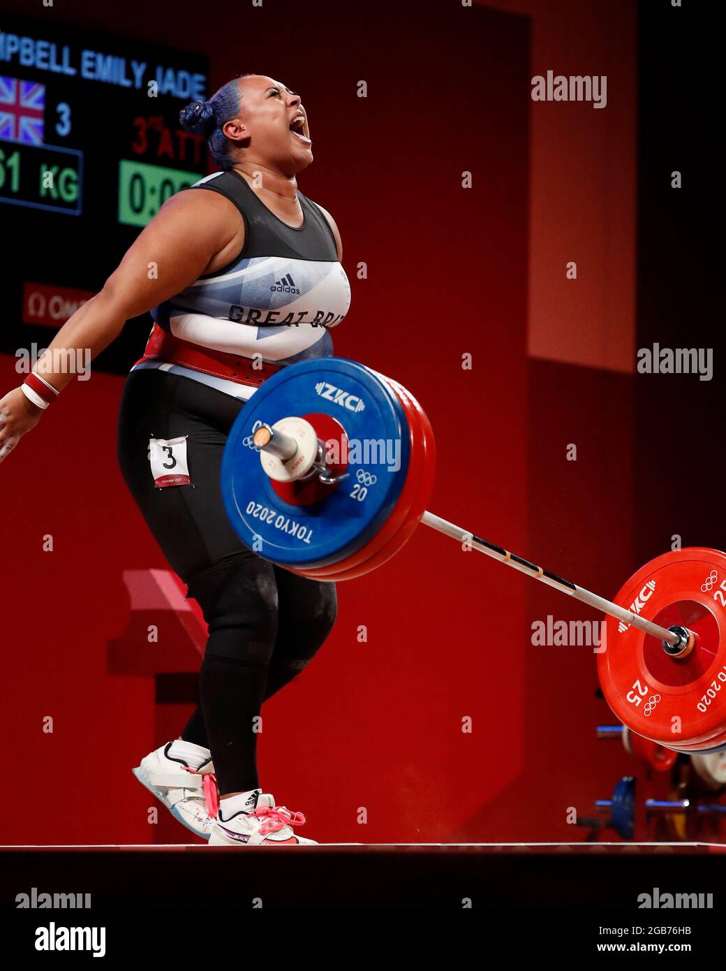 Tokyo, Kanto, Japan. 2nd Aug, 2021. Emily Jade Campbell (GBR) makes a ...