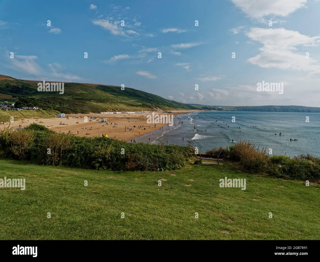 Woolacombe, North Devon, England, UK Stock Photo - Alamy