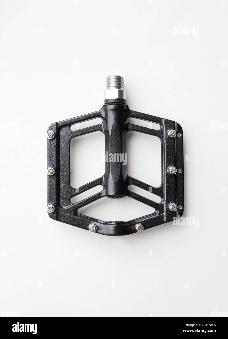 mountain bike pedals on an isolated white background Stock Photo - Alamy