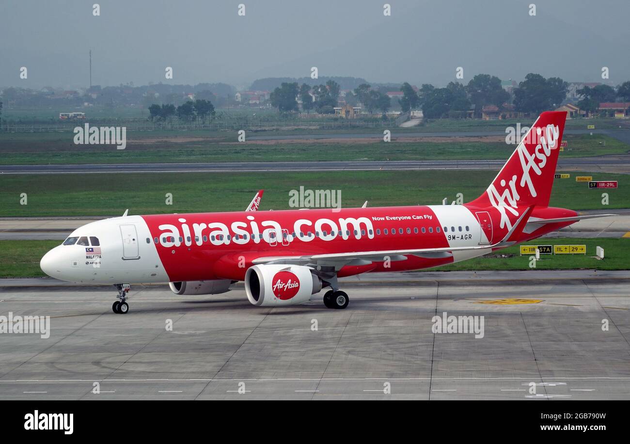 AirAsia (is a Malaysian multinational low-cost airline), Airbus A320 ...