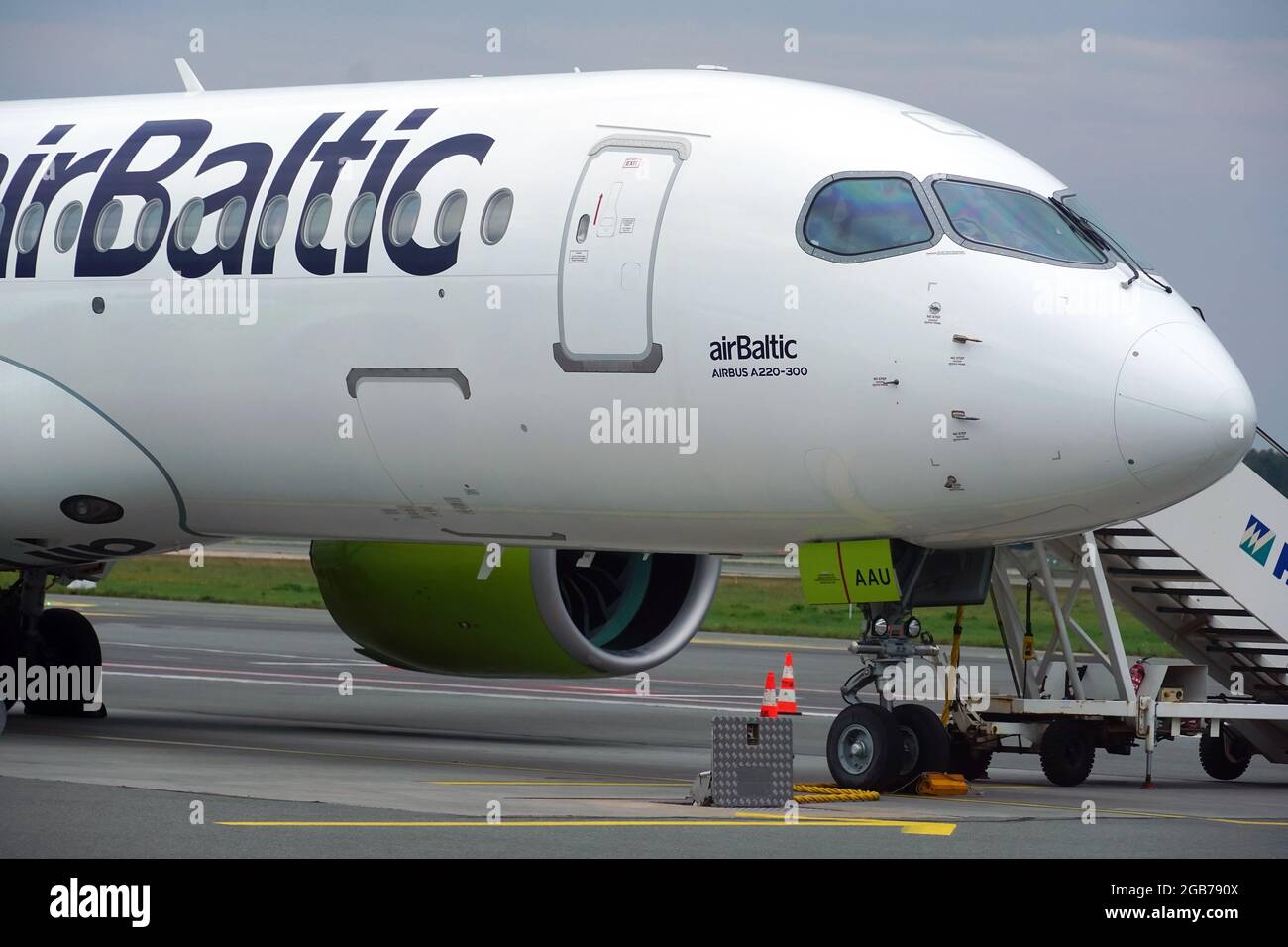 airBaltic (National airline of Latvia), Airbus A220-300 airplane Stock ...