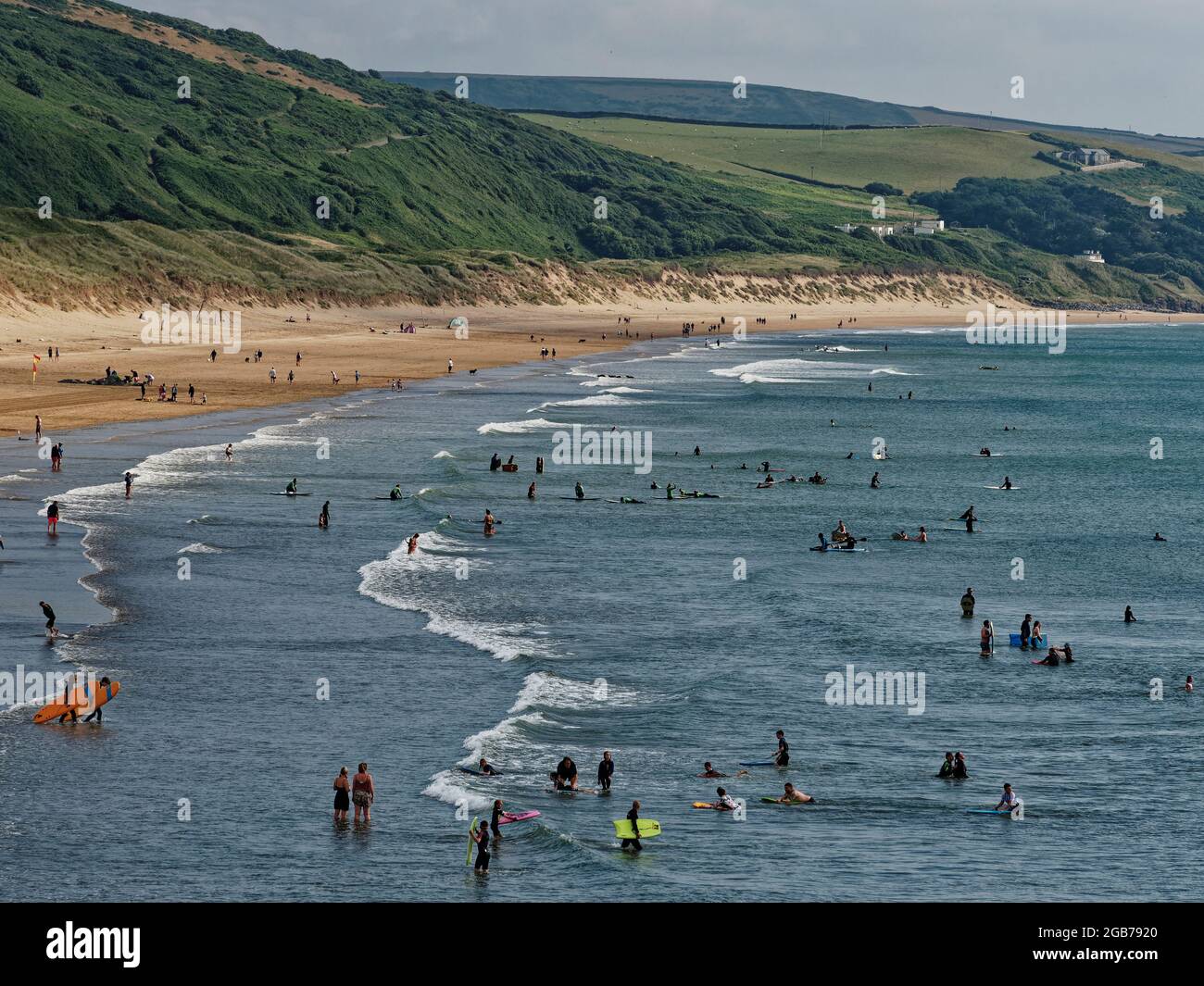 Woolacombe, North Devon, England, UK Stock Photo - Alamy