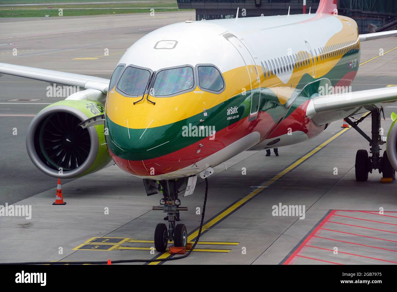 airBaltic (National airline of Latvia), with new Lithuanian livery ...