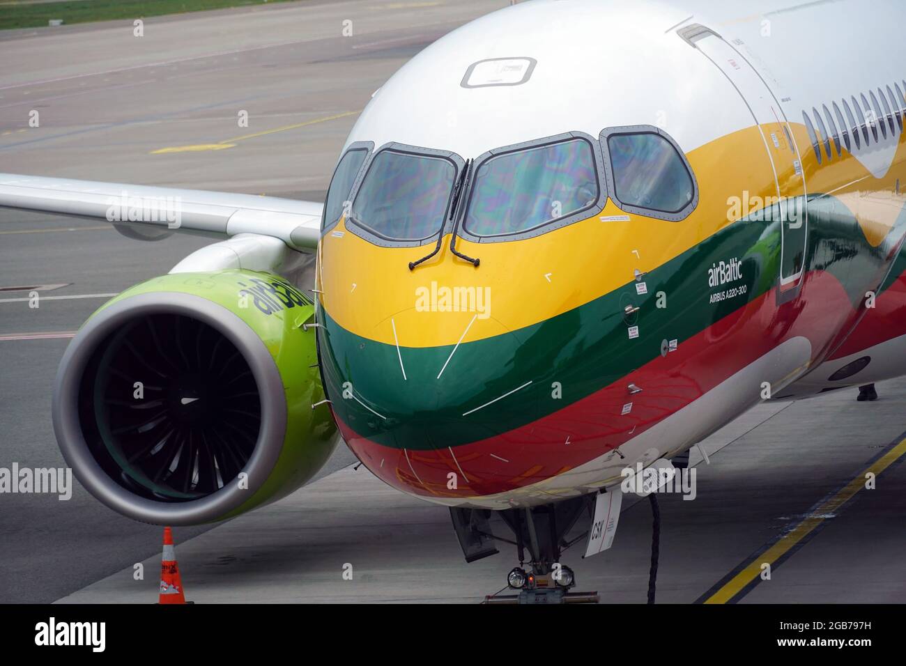 airBaltic (National airline of Latvia), with new Lithuanian livery ...