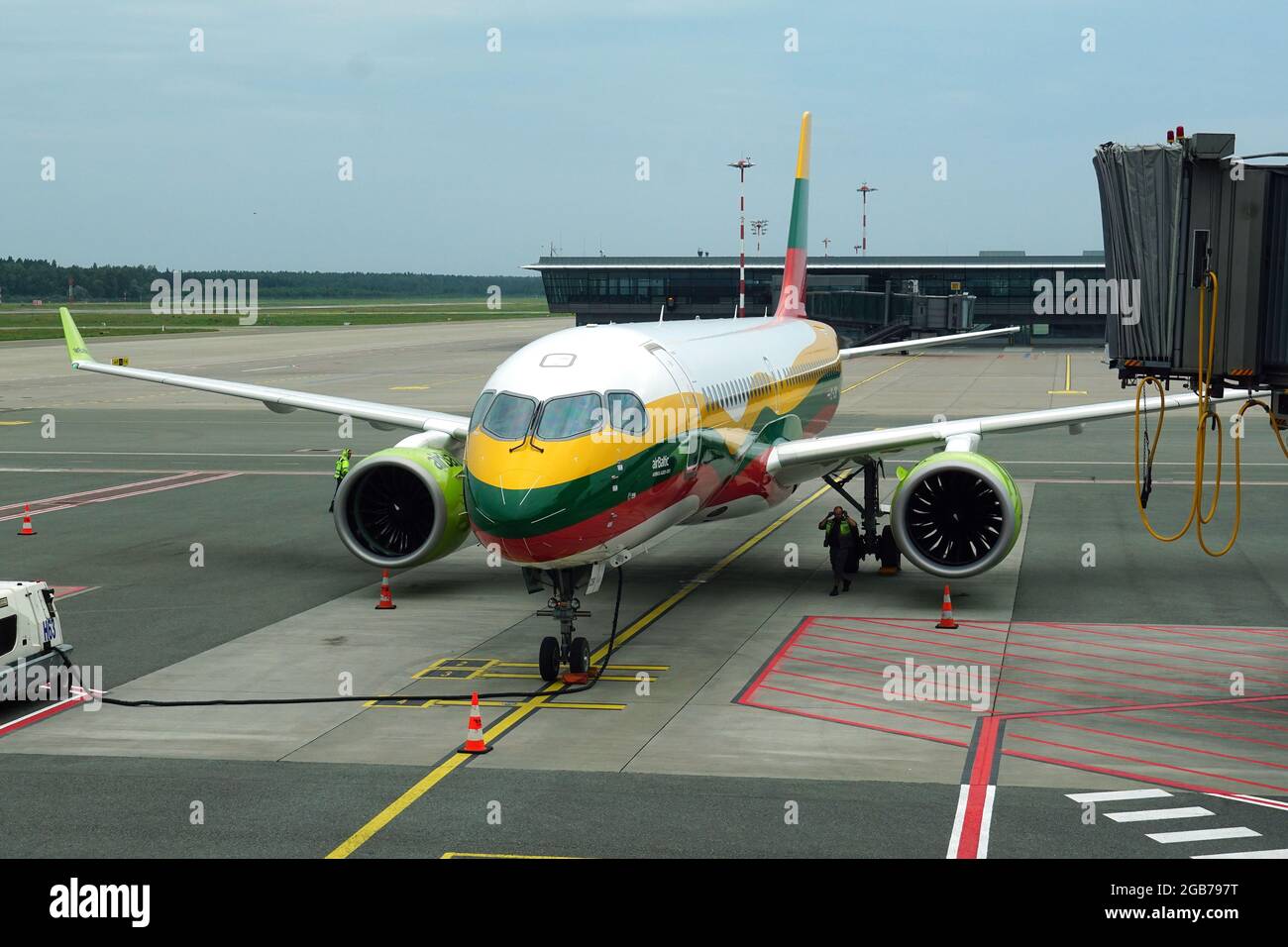 airBaltic (National airline of Latvia), with new Lithuanian livery ...