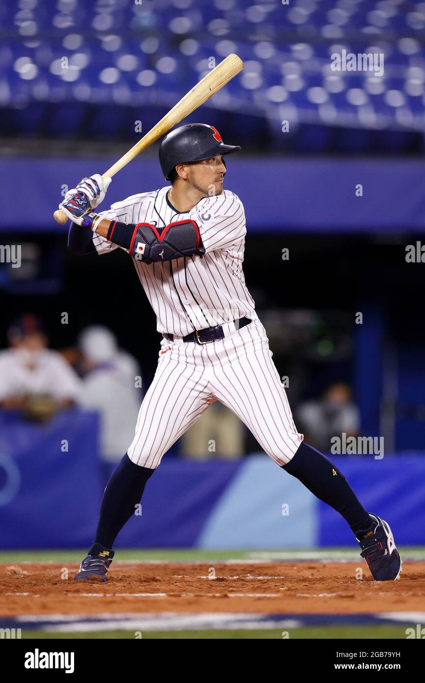 Kanagawa, Japan. 2nd Aug, 2021. Ryosuke Kikuchi (JPN) Baseball : Knockout stage Round 2 game ...