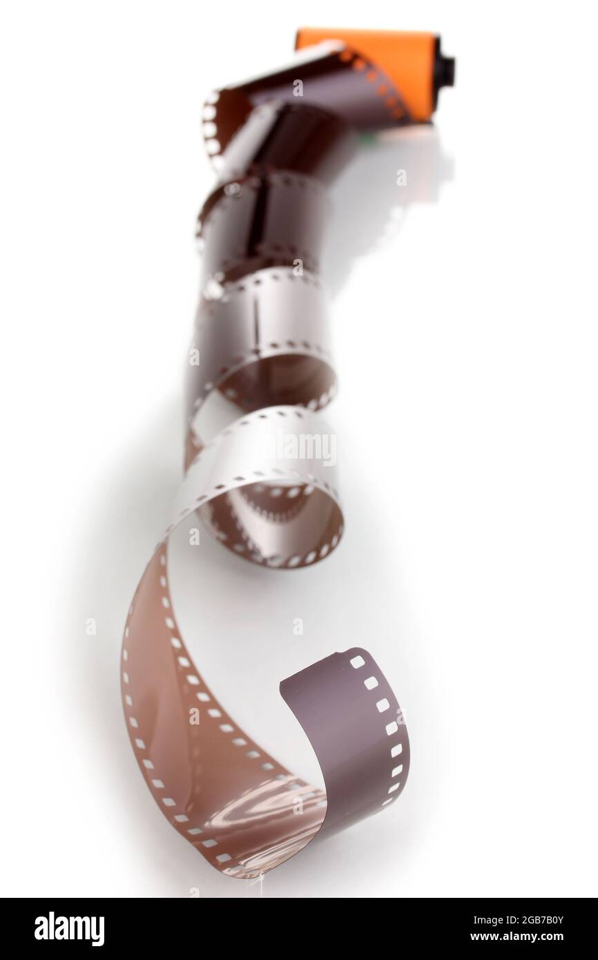 New photo film in cartridge isolated on white Stock Photo - Alamy