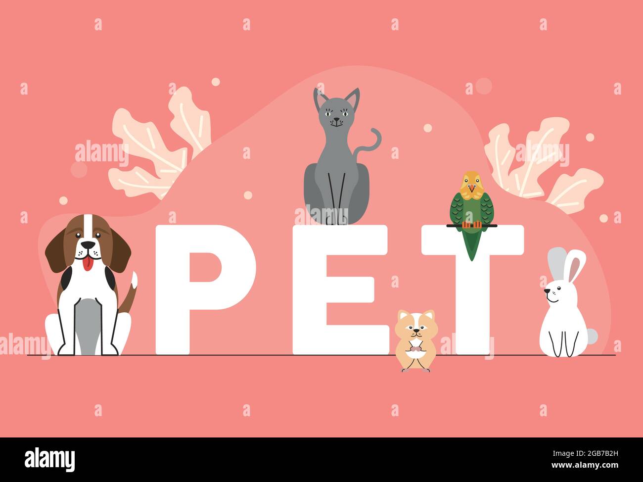 five pets characters Stock Vector Image & Art - Alamy