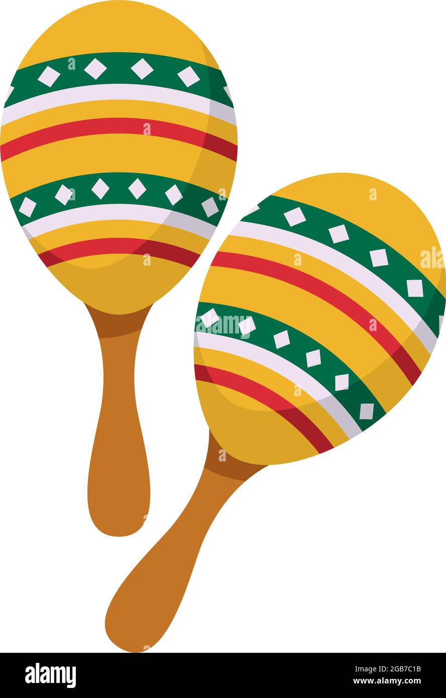 tropical maracas instrument Stock Vector Image & Art - Alamy