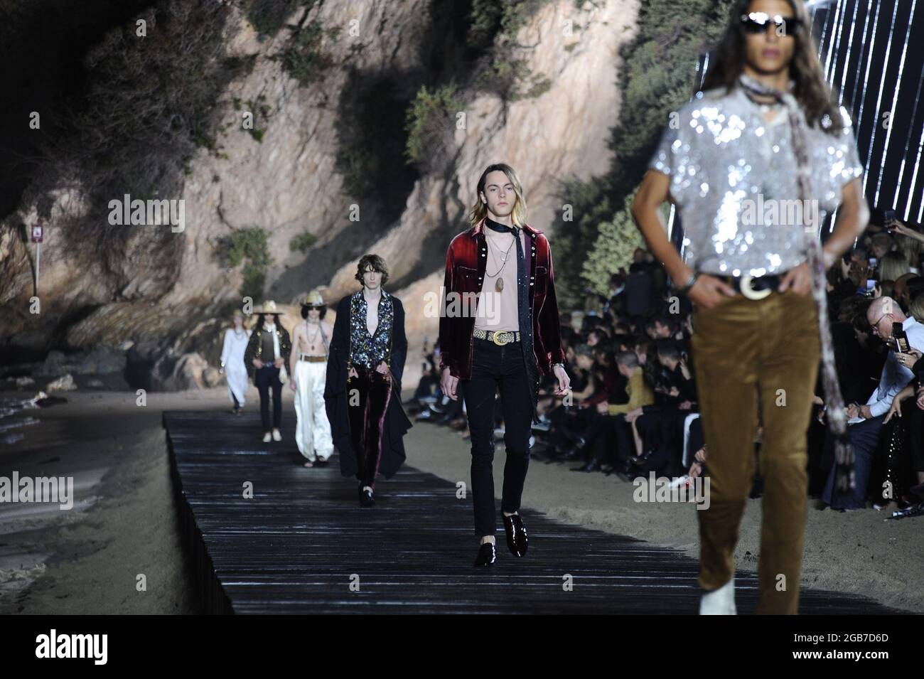 -Malibu - CA - 06/06/2019 Saint Laurent Fashion Show -PICTURED: Saint Laurent Model Sara De Boer ...