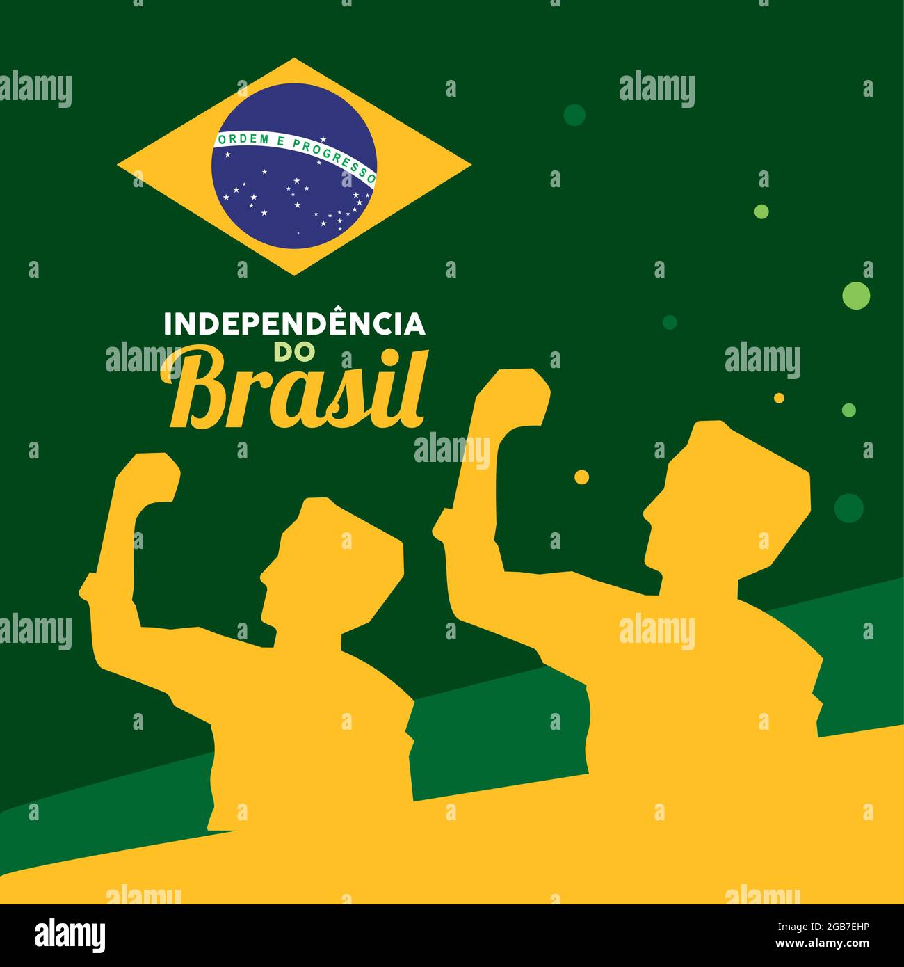 happy brazil independence card Stock Vector Image & Art - Alamy