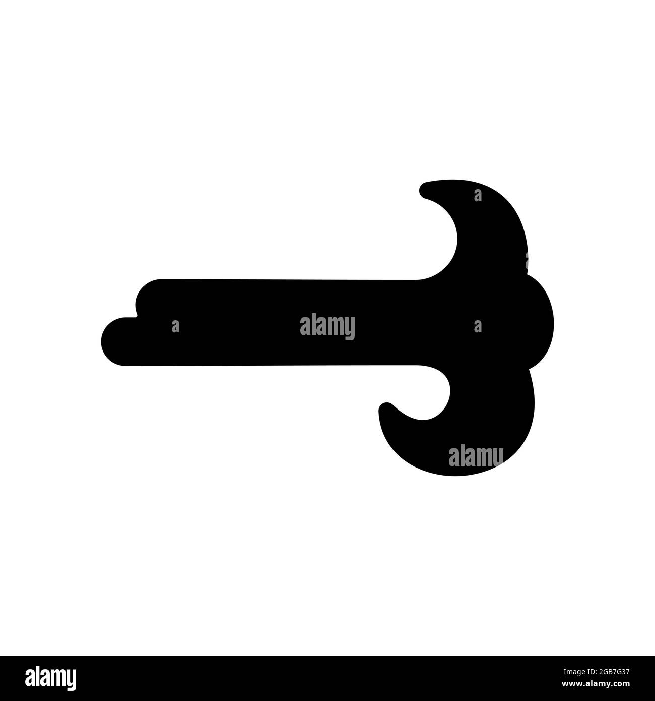 Blowing wind or windy vector glyph icon. Meteorology sign. Graph symbol ...