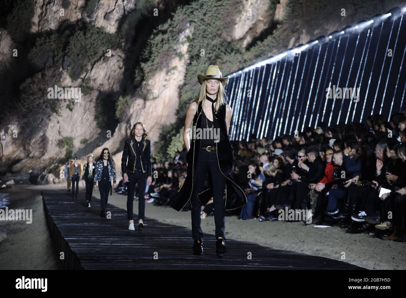 -Malibu - CA - 06/06/2019 Saint Laurent Fashion Show -PICTURED: Saint Laurent Model Sara De Boer ...