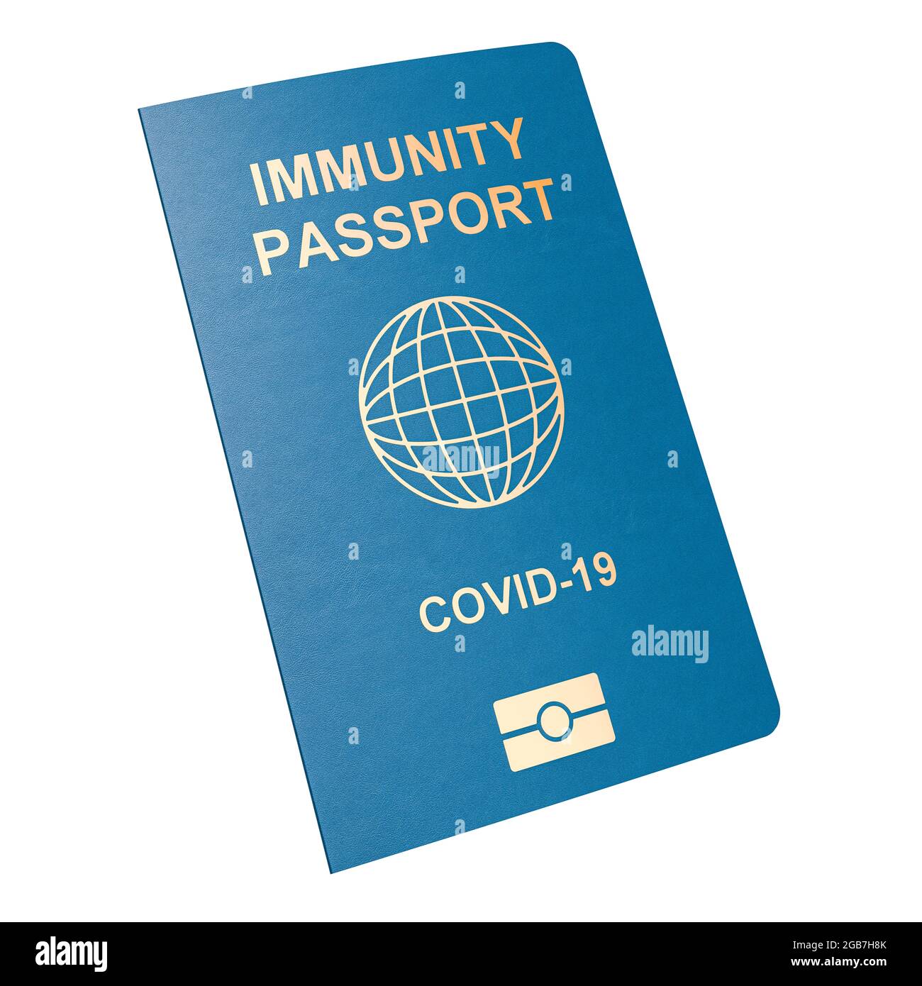 Immunity passport, 3D rendering isolated on white background Stock ...