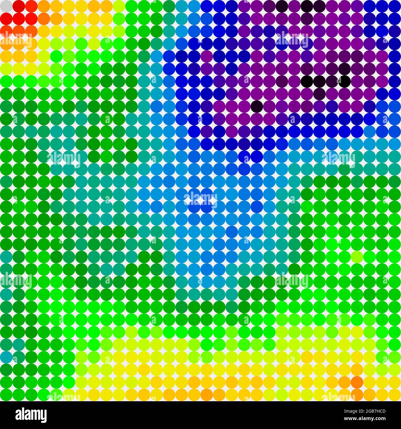 Abstract Geometrical color pixel generative art illustration Stock ...