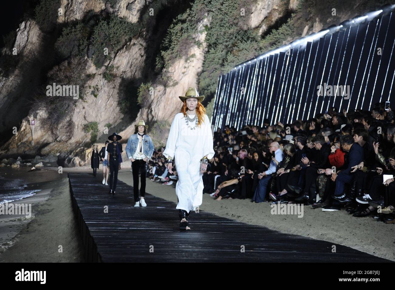 -Malibu - CA - 06/06/2019 Saint Laurent Fashion Show -PICTURED: Saint Laurent Model Sara De Boer ...