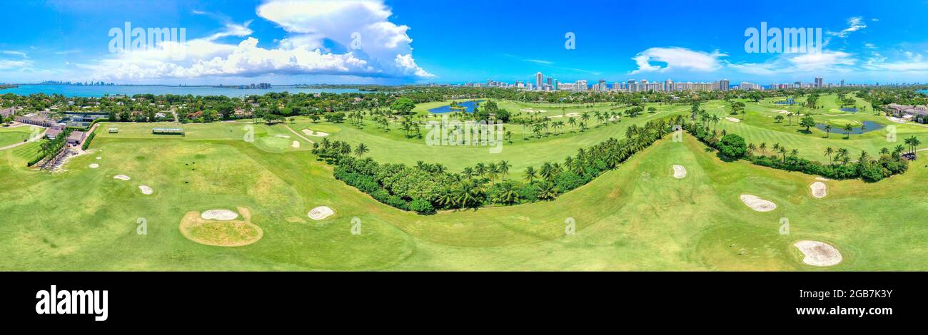 Miami Beach golf course club Stock Photo - Alamy