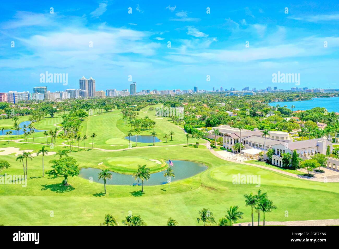 Miami Beach golf course club Stock Photo - Alamy