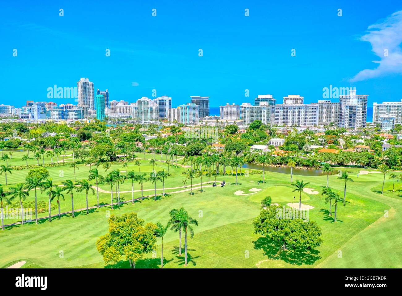 Miami Beach golf course club Stock Photo - Alamy