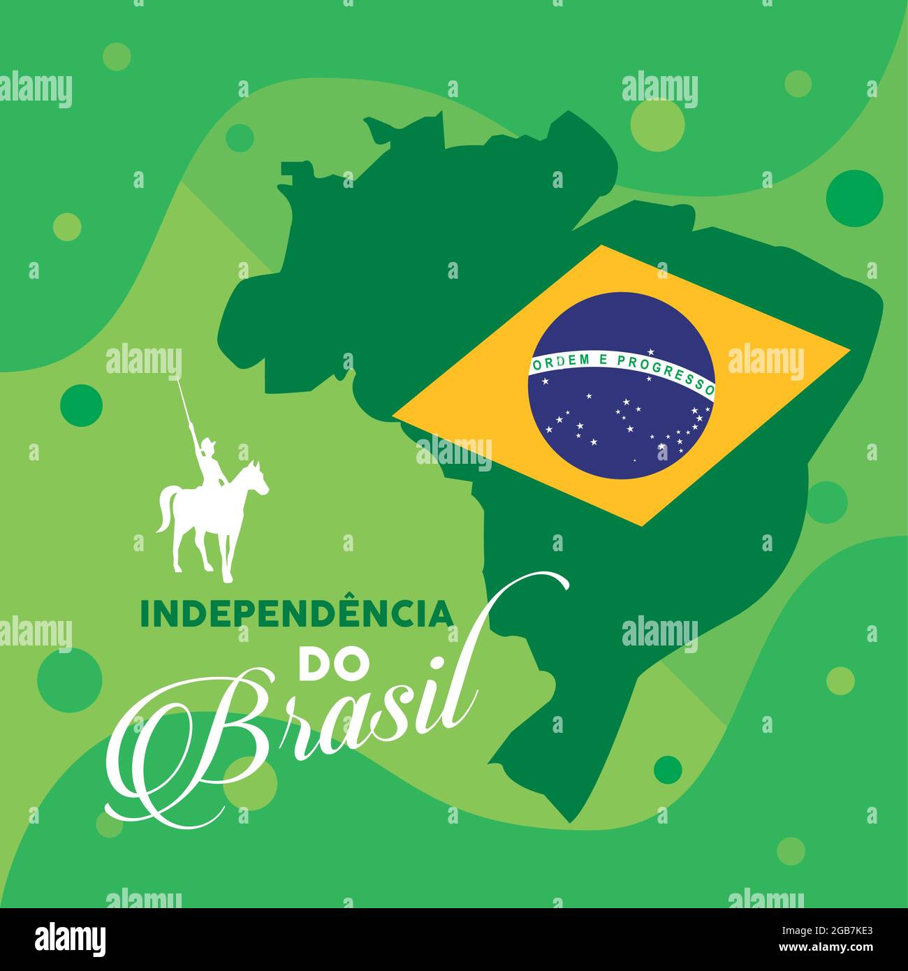 brazil independence day postcard Stock Vector Image & Art - Alamy