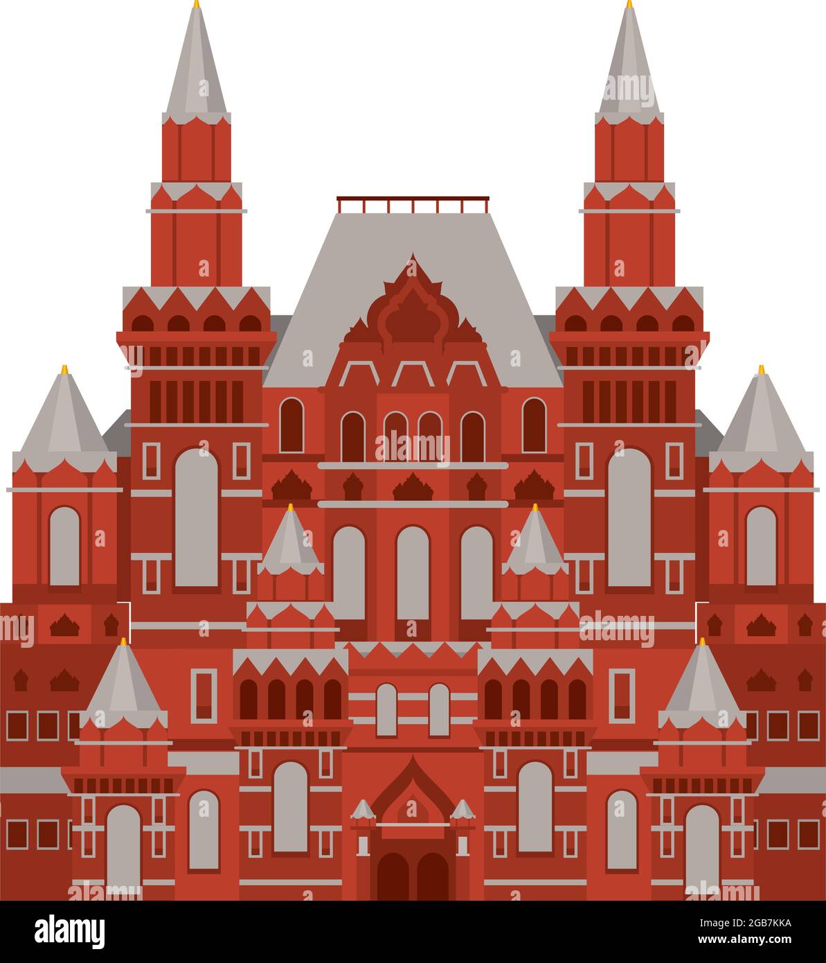 moscu red castle Stock Vector Image & Art - Alamy