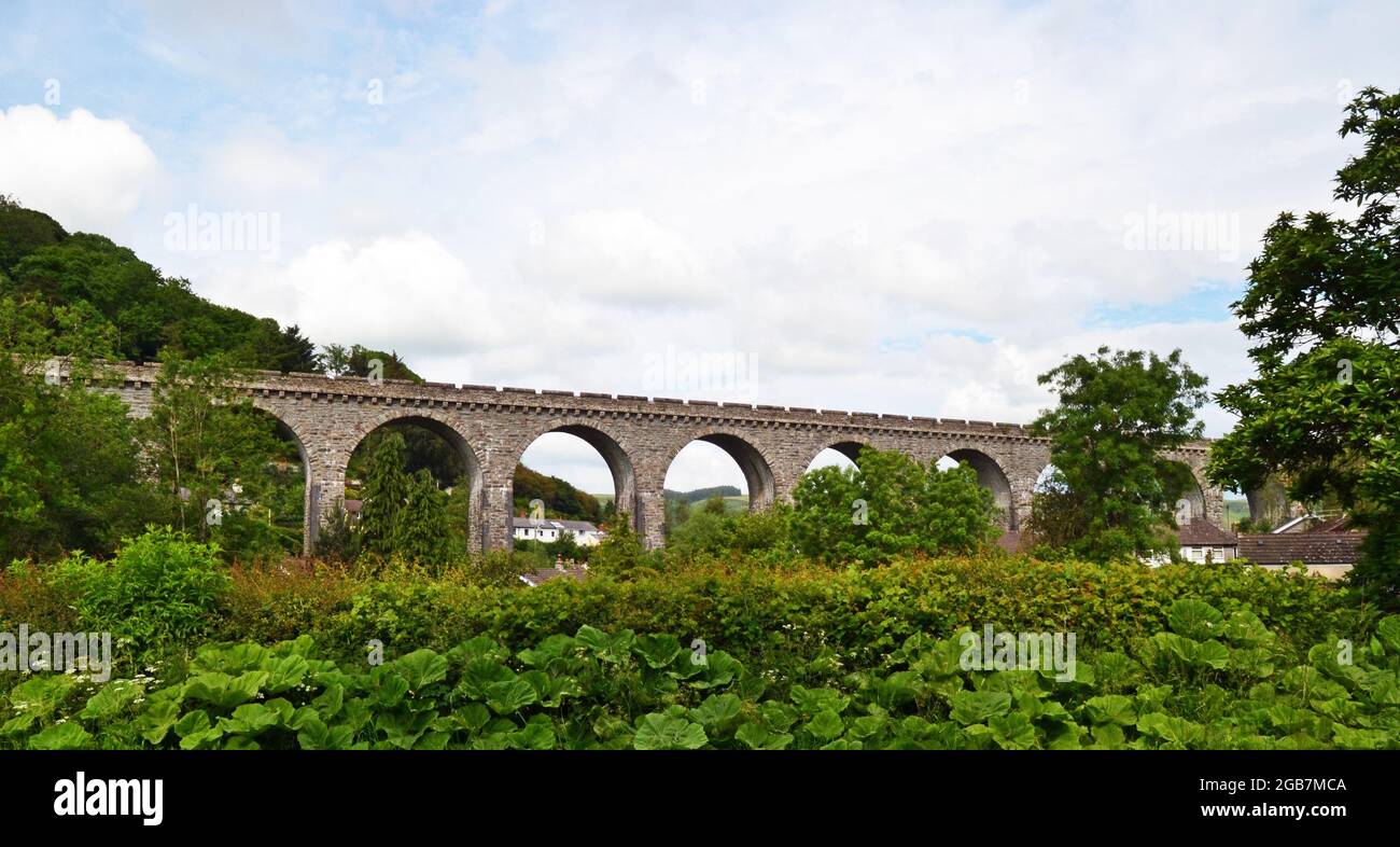 Knucklas Viaduct, Knucklas, Wales, UK Stock Photo - Alamy