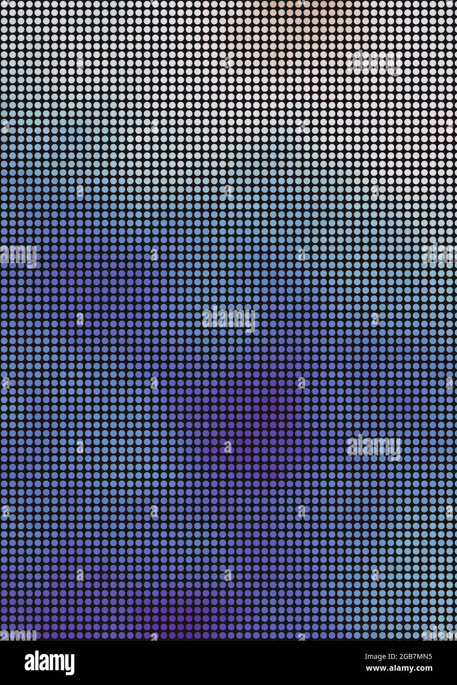 Abstract Geometrical color pixel generative art illustration Stock ...